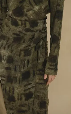 CORTANA Silk Pareo Skirt