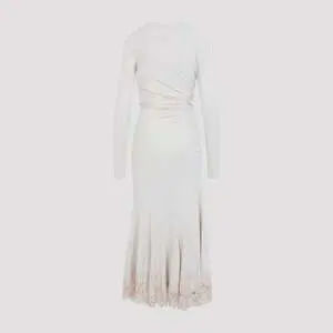 Alberta Ferretti Velvet Midi Dress