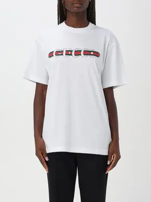 Gucci Cotton T-shirt With Graphic Logo