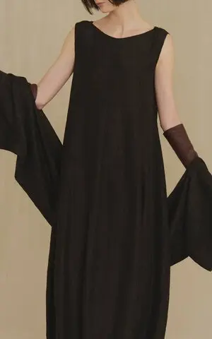 CORTANA Anhelo Silk Chiffon Maxi Dress