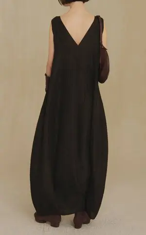 CORTANA Anhelo Silk Chiffon Maxi Dress