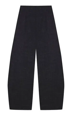 CORTANA Tiempo Wool-silk Wide Leg Pants