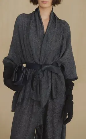 CORTANA Anhelo Silk Chiffon Jacket