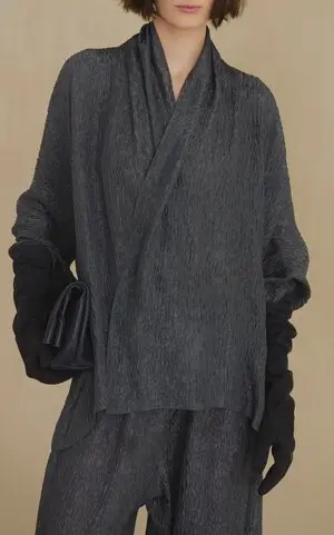 CORTANA Anhelo Silk Chiffon Jacket