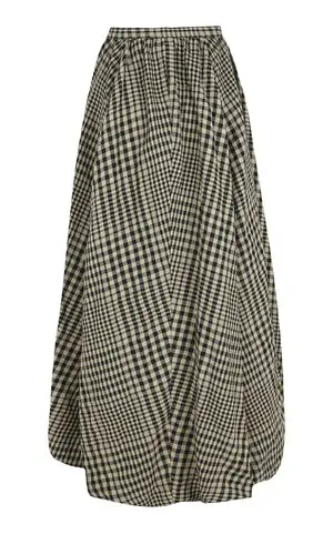 CORTANA Pausa Linen-wool Maxi Skirt
