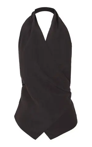 CORTANA Sofia Linen-silk Top
