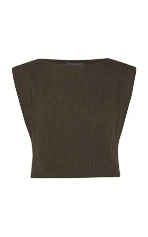 CORTANA Camino Wool-cashmere Top