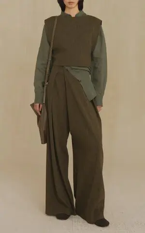 CORTANA Camino Wool-cashmere Top