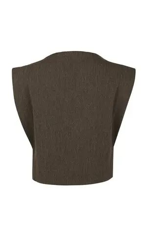 CORTANA Camino Wool-cashmere Top