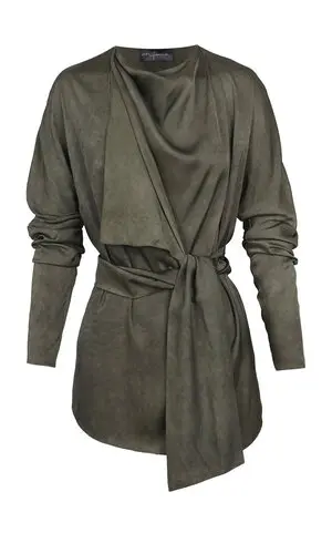 CORTANA Odisea Satin Jacket - Green