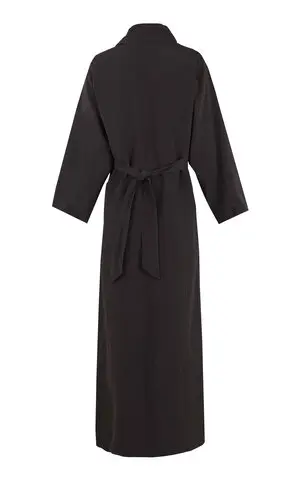 CORTANA Sofia Linen-silk Maxi Dress