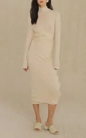 CORTANA Tiva Cotton-silk Maxi Dress