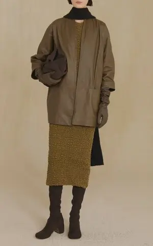 CORTANA Lira Leather Coat