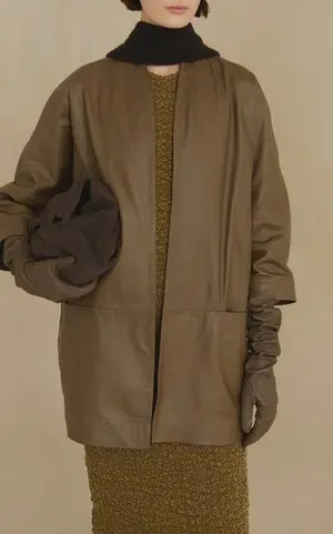 CORTANA Lira Leather Coat
