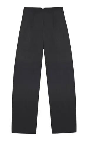 CORTANA Kyo Linen-wool Straight Leg Pants