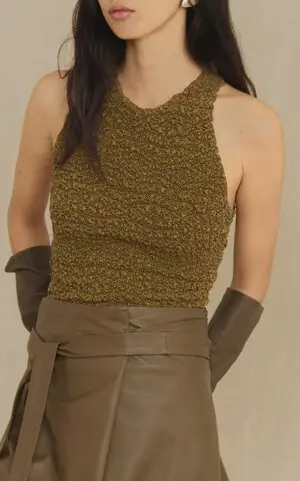 CORTANA Sabine Cotton-silk Top