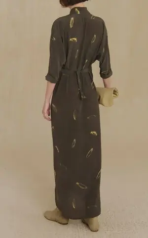 CORTANA Thea Silk Maxi Dress
