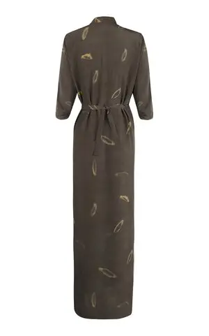 CORTANA Thea Silk Maxi Dress