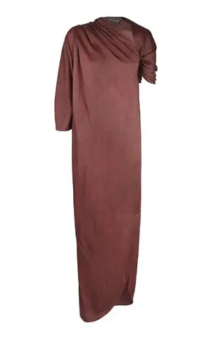 CORTANA Ocaso Satin Maxi Dress - Red