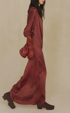 CORTANA Ocaso Satin Maxi Dress