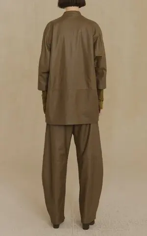 CORTANA Lira Leather Wrap Pants