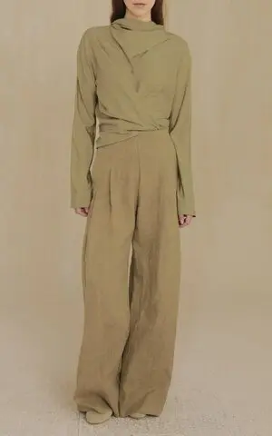CORTANA Ser Linen-wool Jacquard Jacket