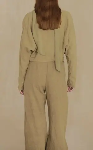 CORTANA Ser Linen-wool Jacquard Jacket