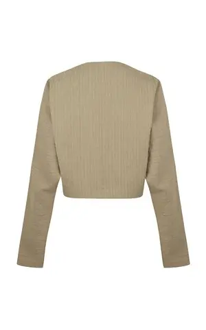 CORTANA Ser Linen-wool Jacquard Jacket
