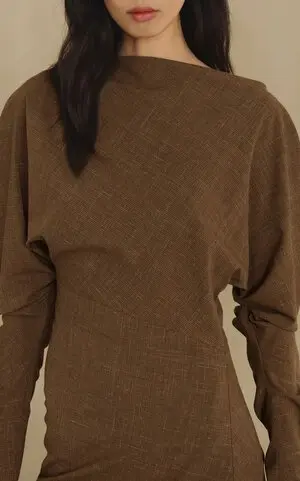 CORTANA Timeless Wool-silk Maxi Dress