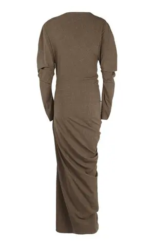 CORTANA Timeless Wool-silk Maxi Dress