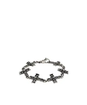 Emanuele Bicocchi Notre-dame Cross Bracelet - Silver