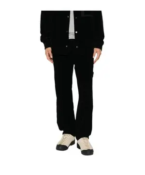 Stone Island Casual Pants With Belt Loops - Black