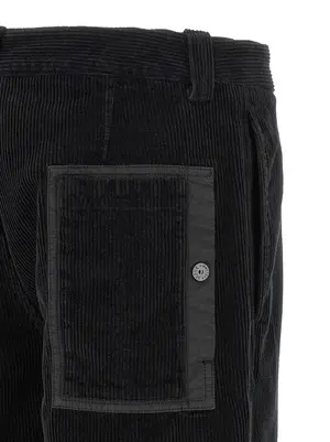 Stone Island Logo Patch Straight Leg Pants