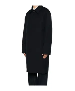 A.p.c. Concealed-button Coat - Black