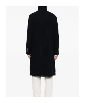 Brunello Cucinelli Double-breasted Coat With Crest Buttons