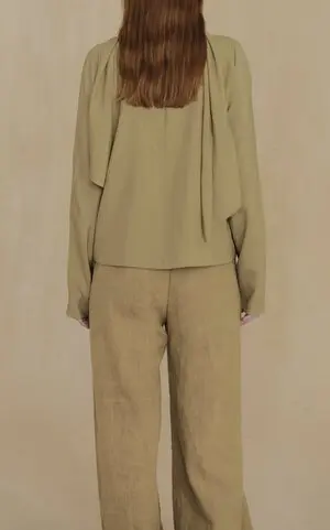 CORTANA Causa Silk Poplin Shirt