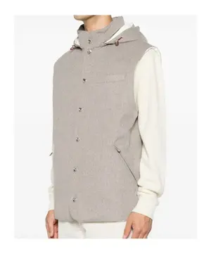 Brunello Cucinelli Hooded Press-stud Gilet