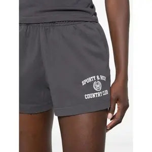 SPORTY  RICH Elastic-waist Shorts