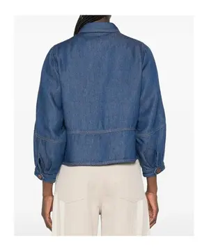 SESSUN Denim Shirt With Classic Collar