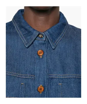 SESSUN Denim Shirt With Classic Collar