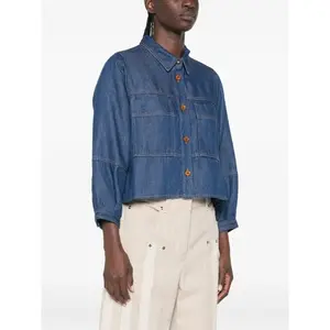 SESSUN Denim Shirt With Classic Collar