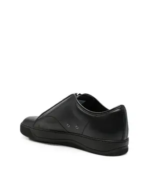 LANVIN Zip-front Leather Sneakers
