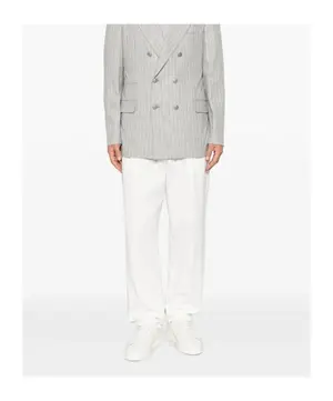 Canali Button-detail Casual Trousers
