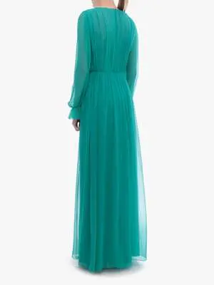 Alberta Ferretti Long-sleeve Maxi Dress