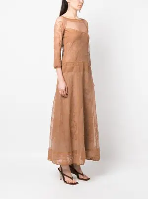 Alberta Ferretti Logo Dress