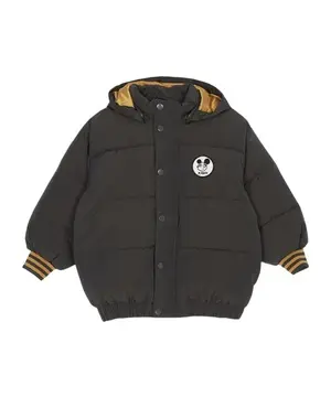 MINI RODINI Long-sleeved Cotton-padded Jacket - Black