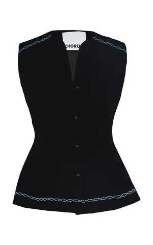 CHORUS Rosalind Top - Black