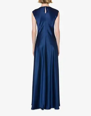 Alberta Ferretti Embellished Silk Maxi Dress
