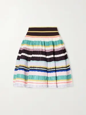 Alaïa Striped Mini Skirt