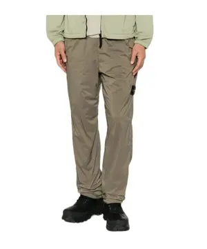 Stone Island Compass-motif Track Pants - Gray